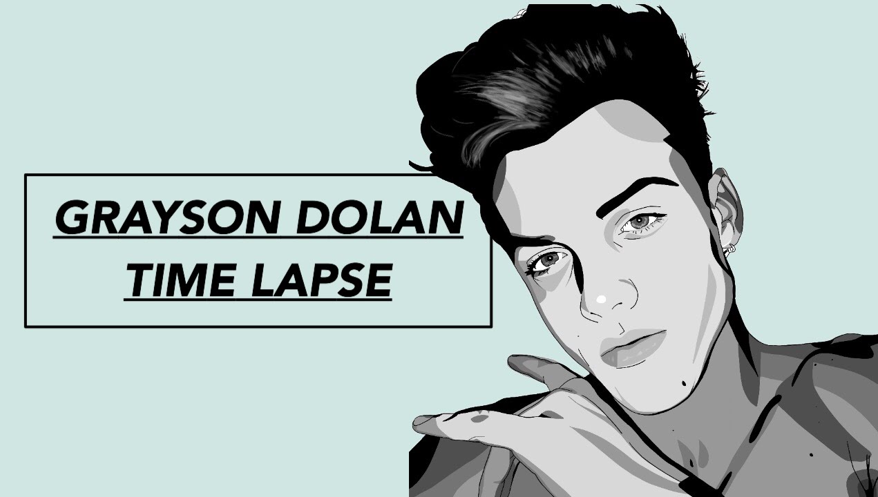 GRAYSON DOLAN DIGITAL DRAWING TIME LAPSE - YouTube