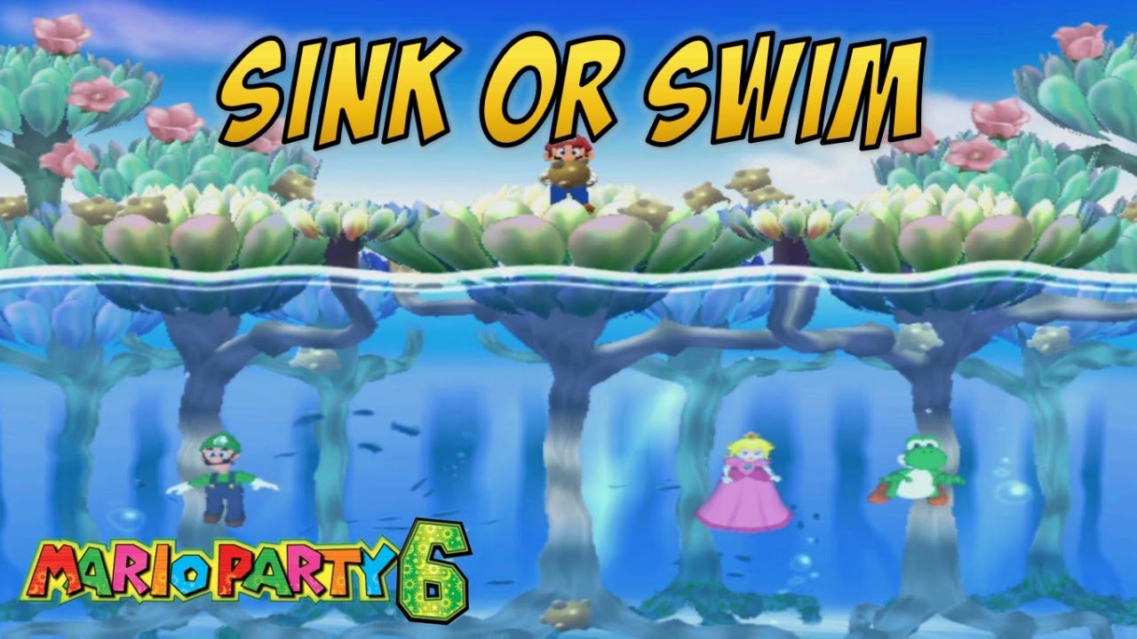 Mario Party 6: Sink or Swim (1 Versus 3 Minigame) - YouTube