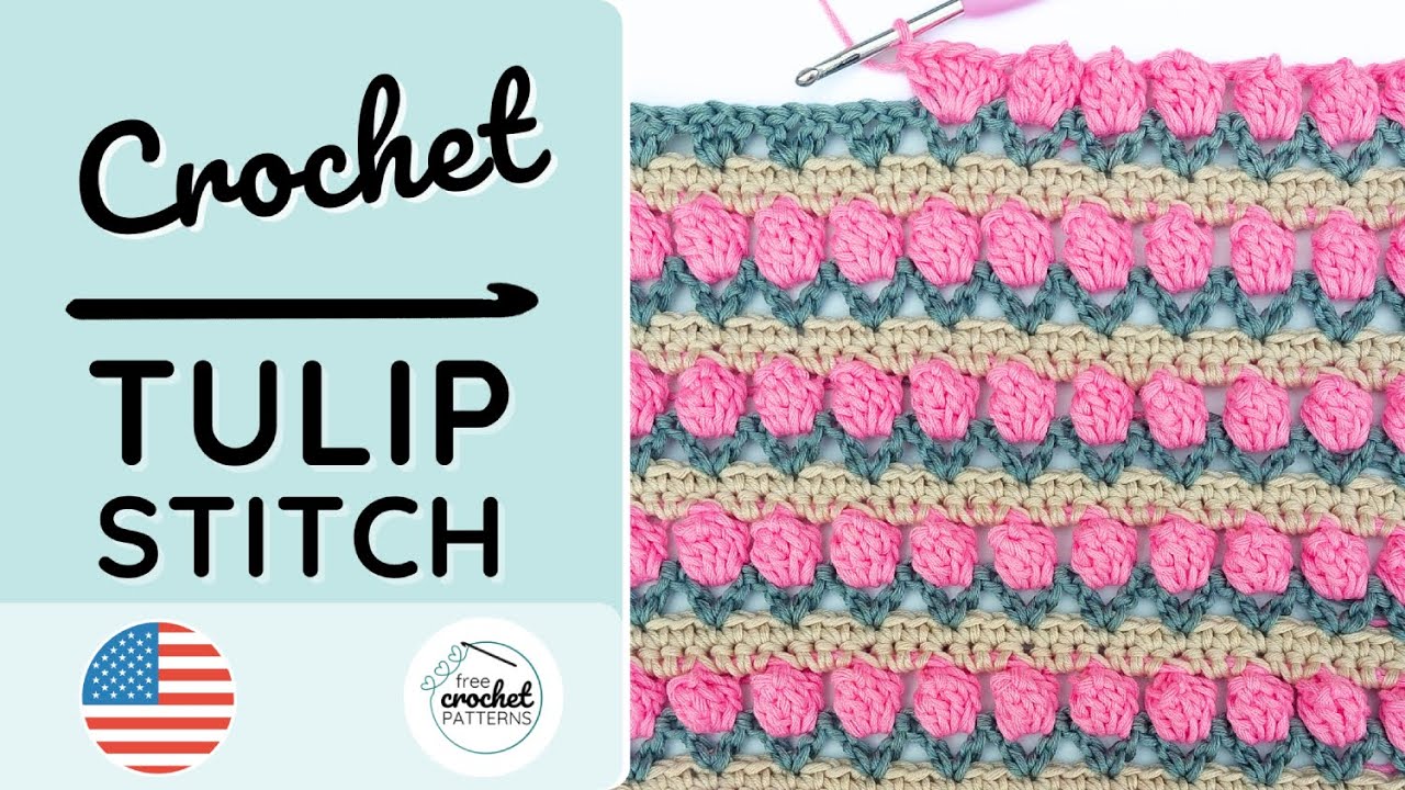 How to Crochet the Tulip Stitch incl Chart - Flower #crochet # ...