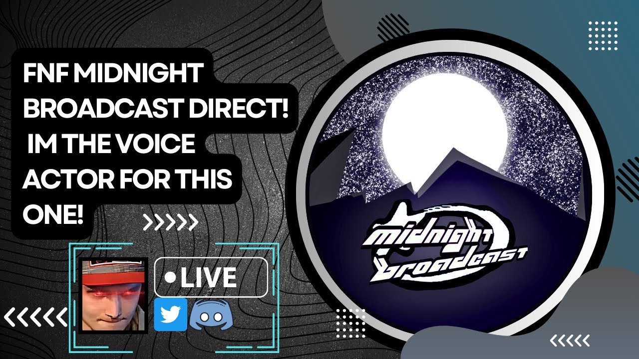 FNF Midnight Broadcast Reaction: I Am The Voice Actor For This Direct ...