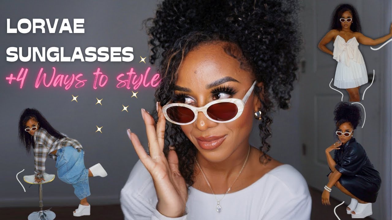 Trying on LORVAE Sunglasses - 4 Ways to Style - Super Cute @dearra ...