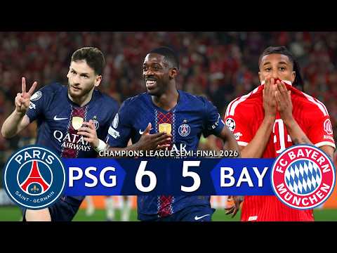 PSG KNOCK BAYERN OUT AFTER 11 GOALS 😱 PSG vs Bayern Munich 6-5 | UCL Semi Final 2026 Highlights
