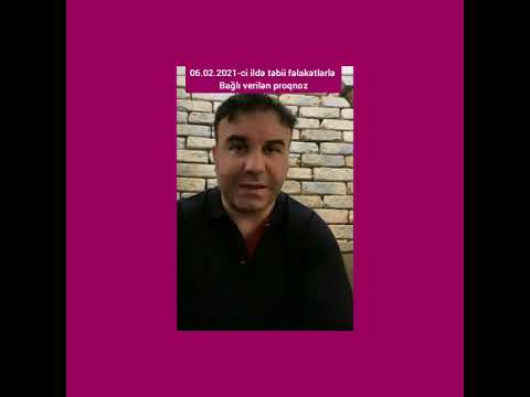 Ekstrasens Nadim Alixanovun təbii fəlakətlərlə bağlı verdiyi proqnoz