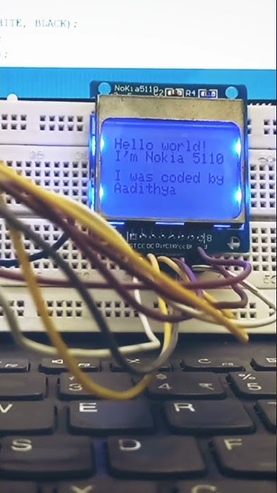 Nokia 5110 - Arduino & Adafruit GFX - YouTube