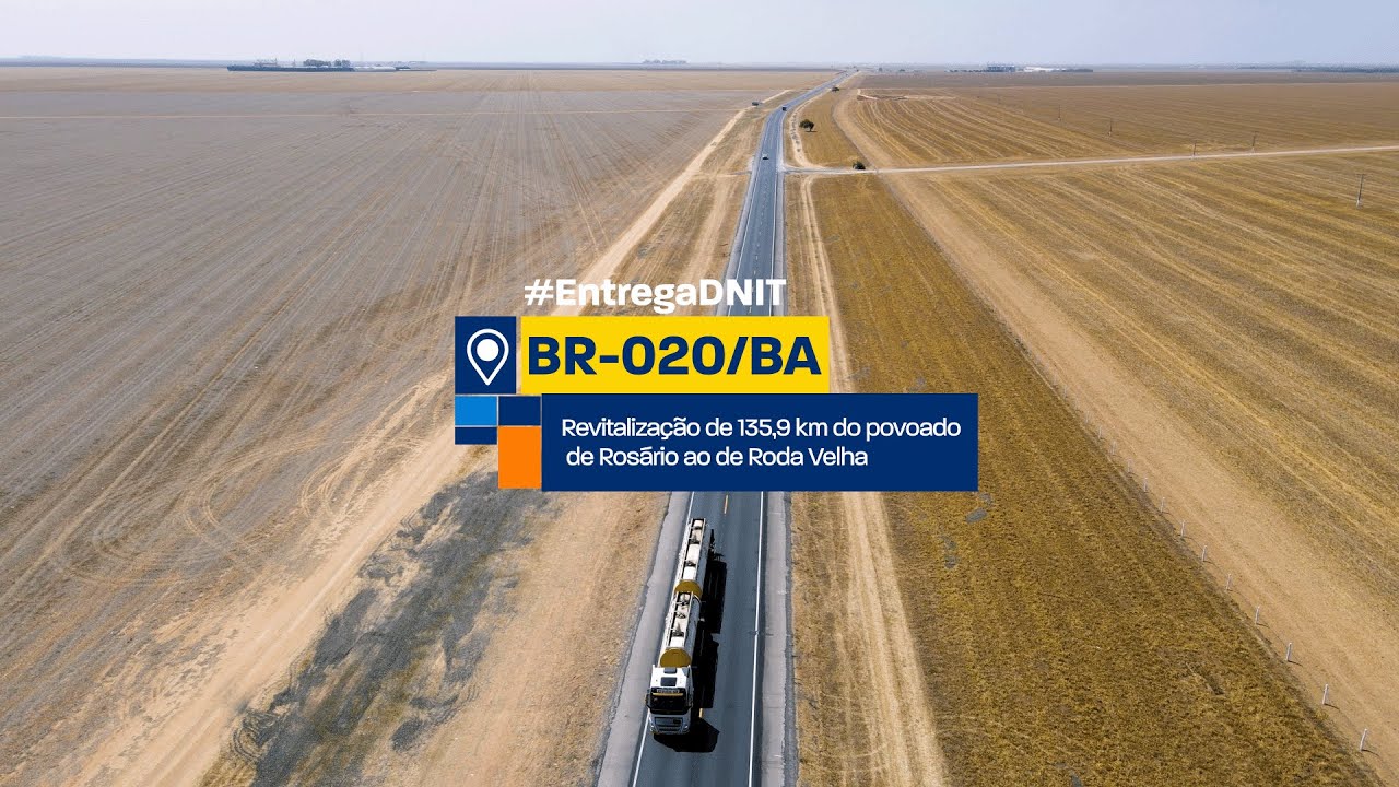 Revitalização de 135,9 quilômetros descontínuos da BR-020/BA - YouTube