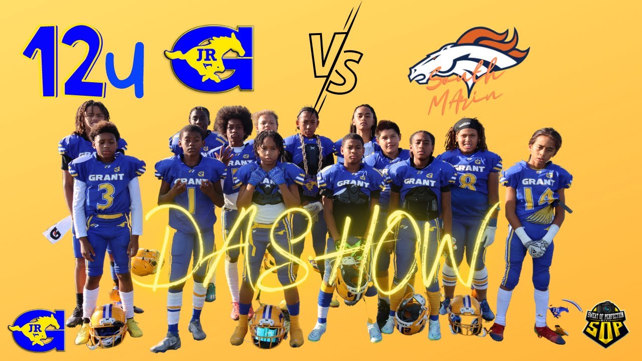 🏈🏈12U grant Da SHow vs S marin broncos, another dominating when of one ...