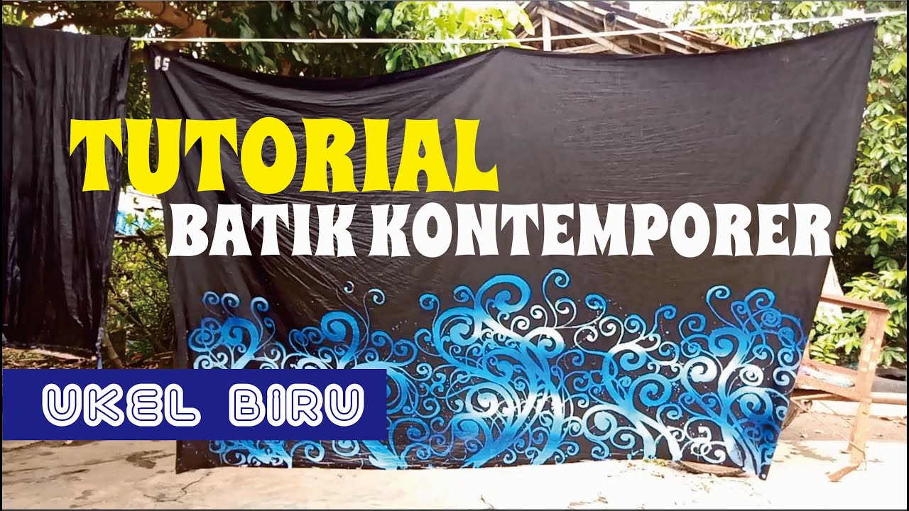 WOW!!! TUTORIAL BATIK KONTEMPORER - batik kreatif unik - YouTube