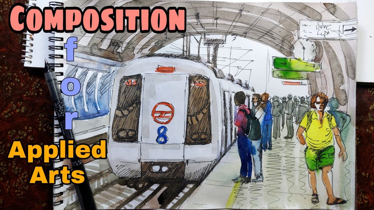 Composition Painting for Applied Arts - YouTube