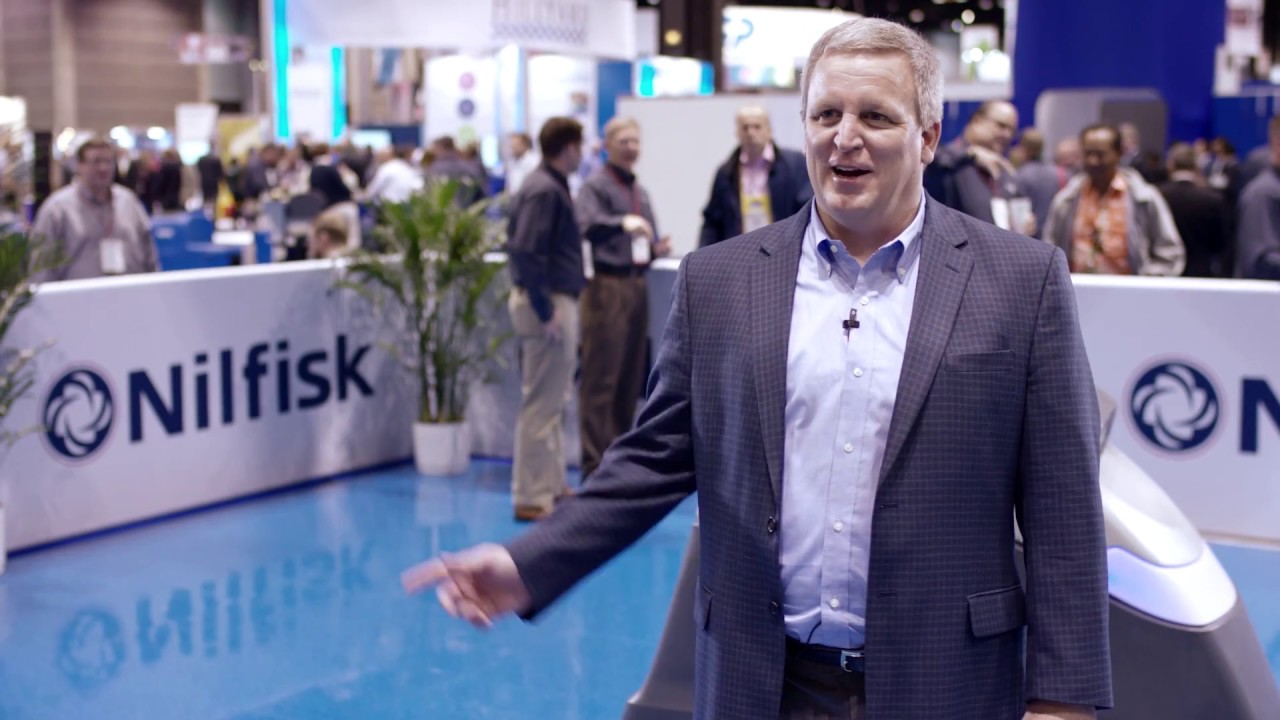 Brian Kirkendall talks about the Nilfisk Liberty A50 at ISSA 2016 in ...