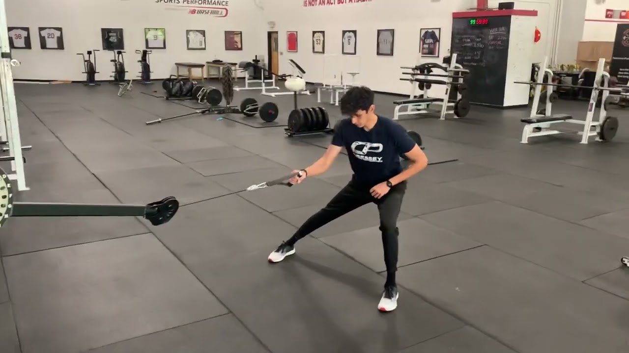 Lateral Lunge ISO w/1-arm Cable Row - YouTube