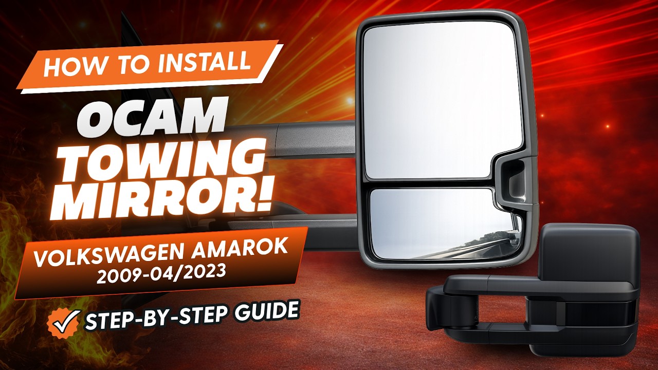 How to install OCAM Towing Mirrors to Volkswagen Amarok - YouTube