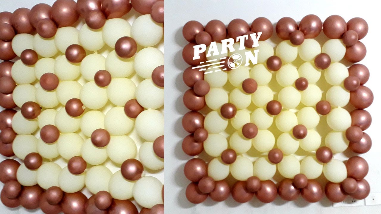 Balloon Wall DIY | How To | Tutorial , Easy Balloon Wall Backdrop - YouTube
