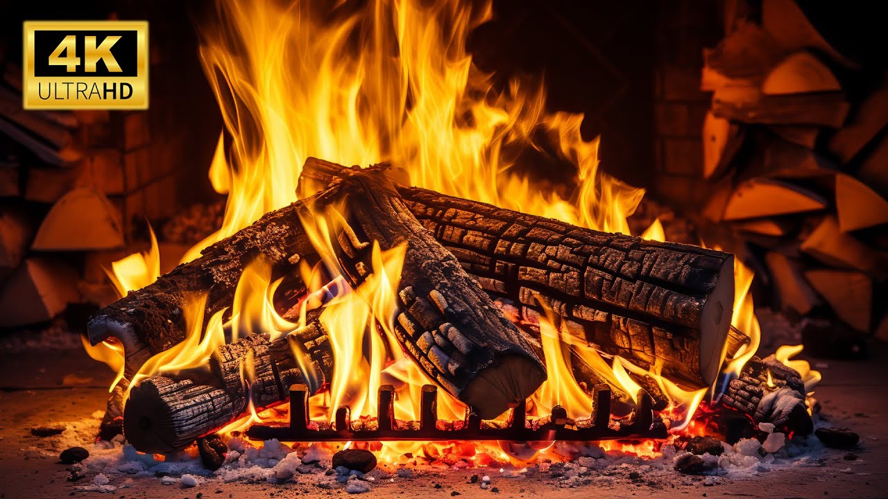 🔥 Chimenea Relajante (3 HORAS) con Leños Ardiendo y Sonidos de Fuego ...
