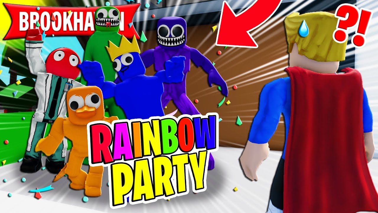 Brookhaven, ABER ich FINDE RAINBOW FRIENDS PARTY! (Roblox Brookhaven 🏡 ...