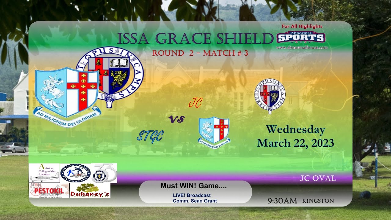Rebroadcast - U19 Schoolboy Cricket Jamaica College vs STGC - YouTube