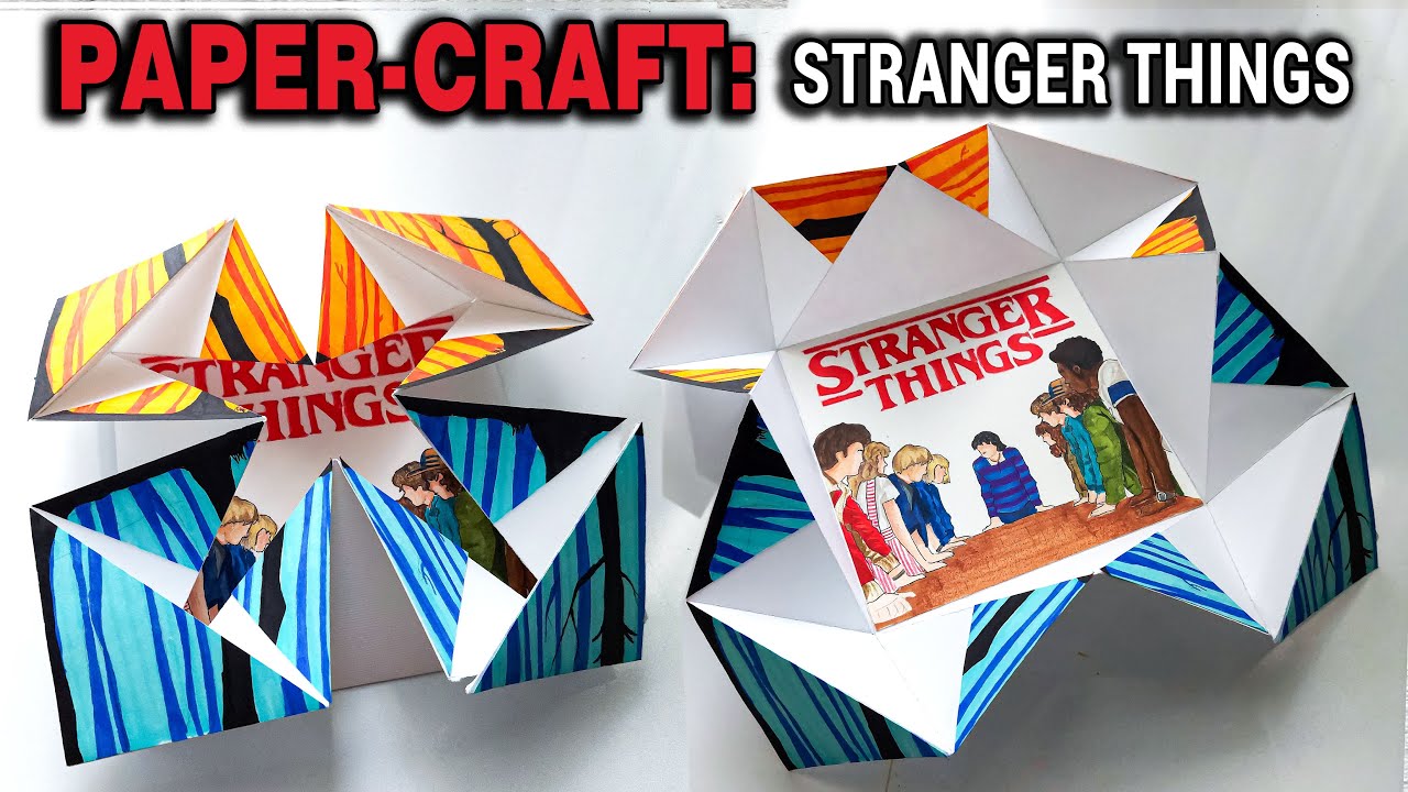 Stranger Things Paper Art | DIY Papercraft - YouTube