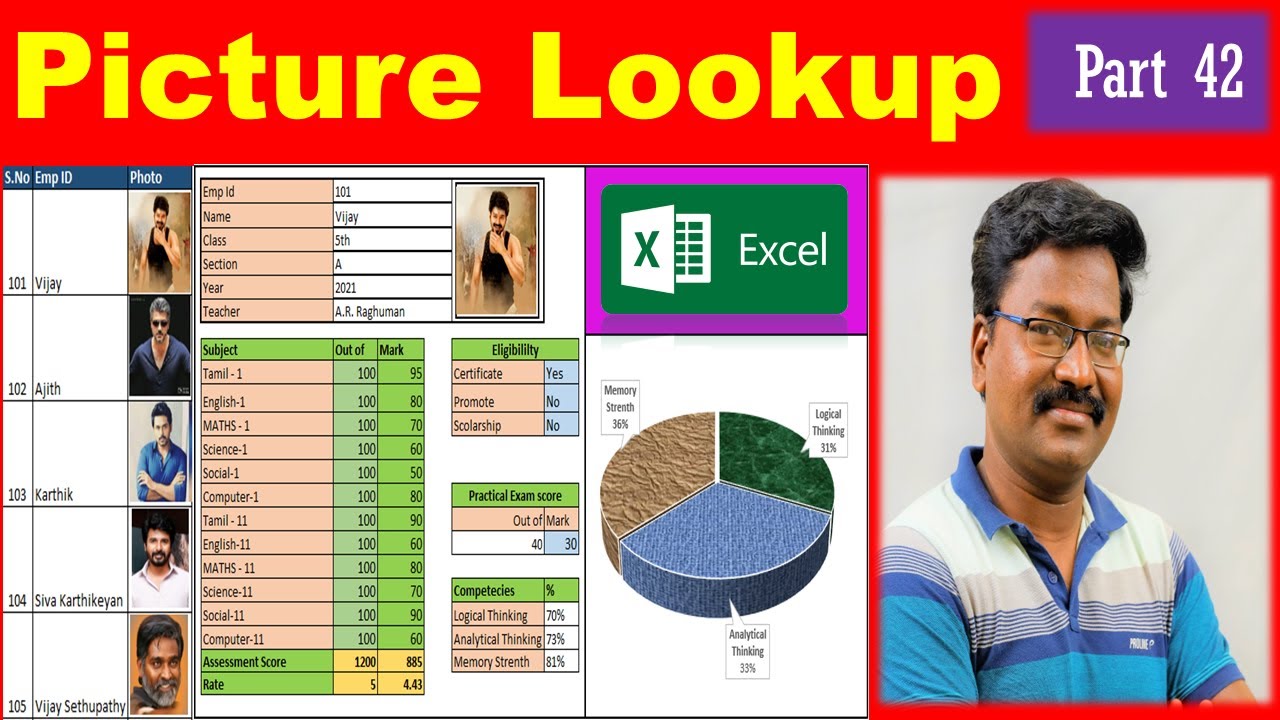 Picture Lookup In Excel In Tamil Linked Picture In Excel Lookup Picture Lookup In Excel In Tamil Linked Picture In Excel Lookup