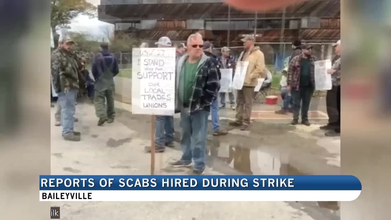 Reports of scabs hired at Woodland Pulp as strike between mill and two ...