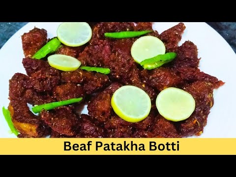 Beaf Patakha Botti/Crispy spicy Beaf Chunks/Beaf Tikka Fry by Food ...
