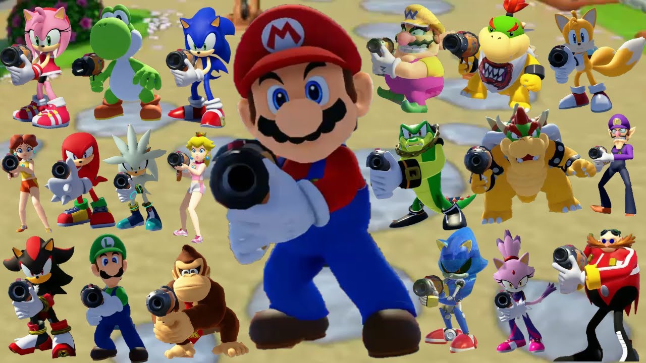 Mario & Sonic Olympic Games At The Tokyo 2020 Dream Shooting Individual ...