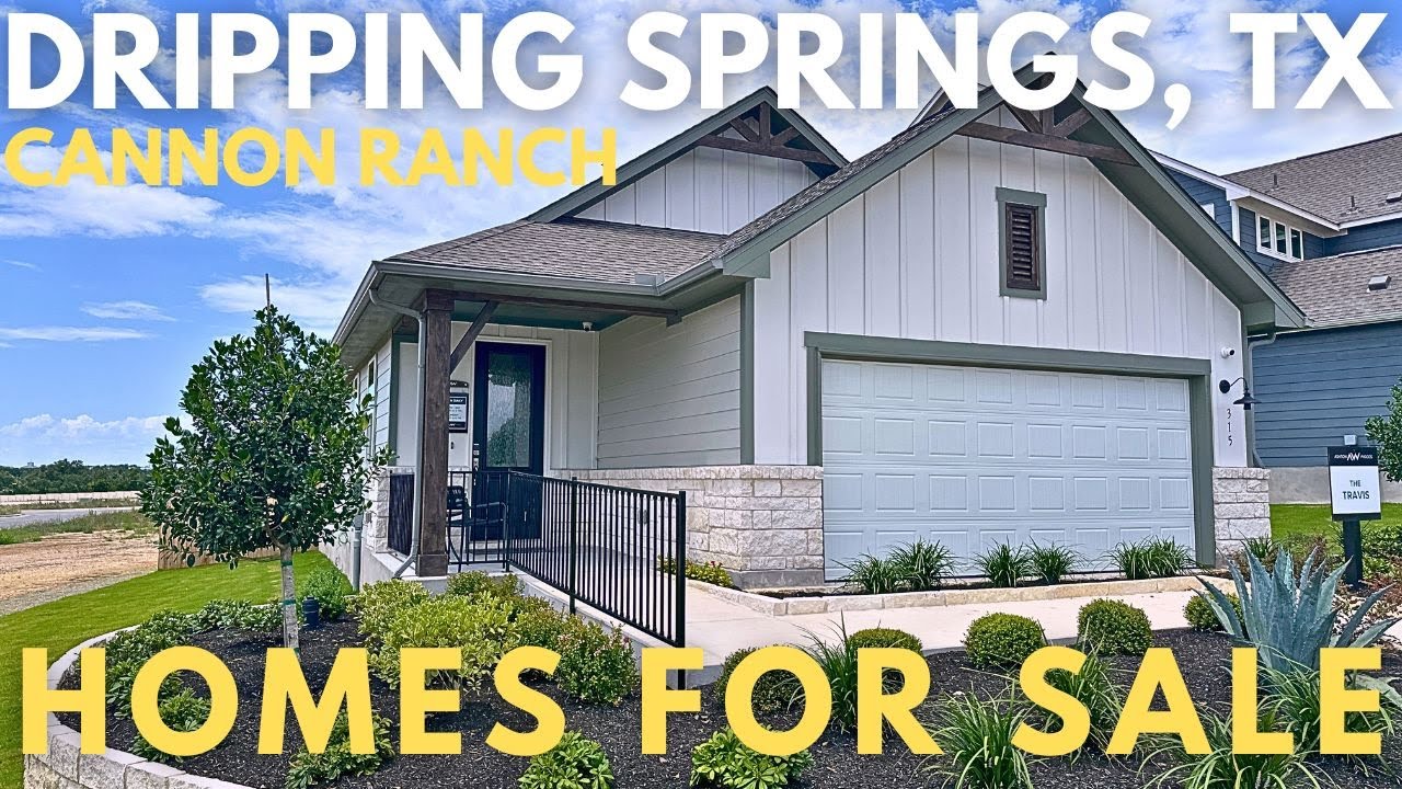 Affordable New Construction Home in Dripping Springs, Tx - YouTube