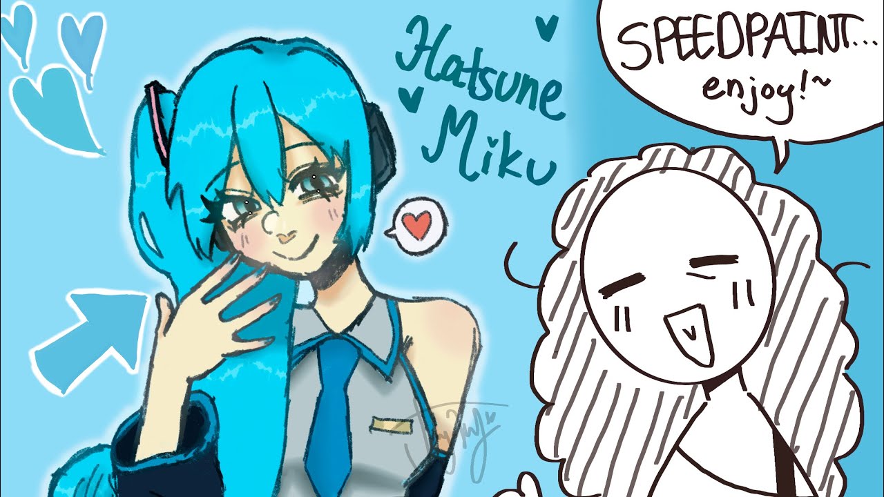 HATSUNE MIKU SPEEDPAINT!!! ^_^ - YouTube