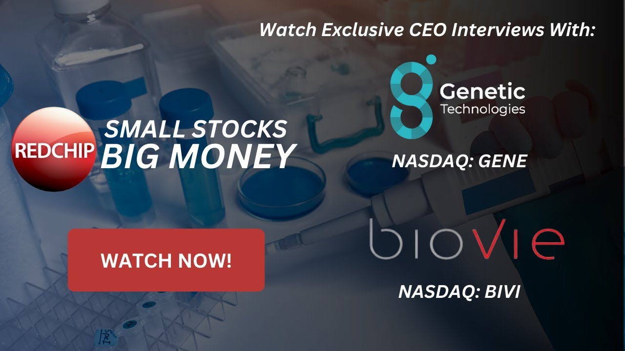RedChip TV Highlights Genetic Technologies (NASDAQ: GENE) & BioVie Inc ...