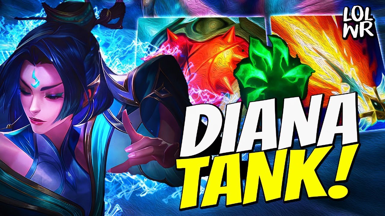 DIANA TANK DE GRASP E CORAÇÃO DE AÇO É O FUTUROOO! LOL WILD RIFT - YouTube