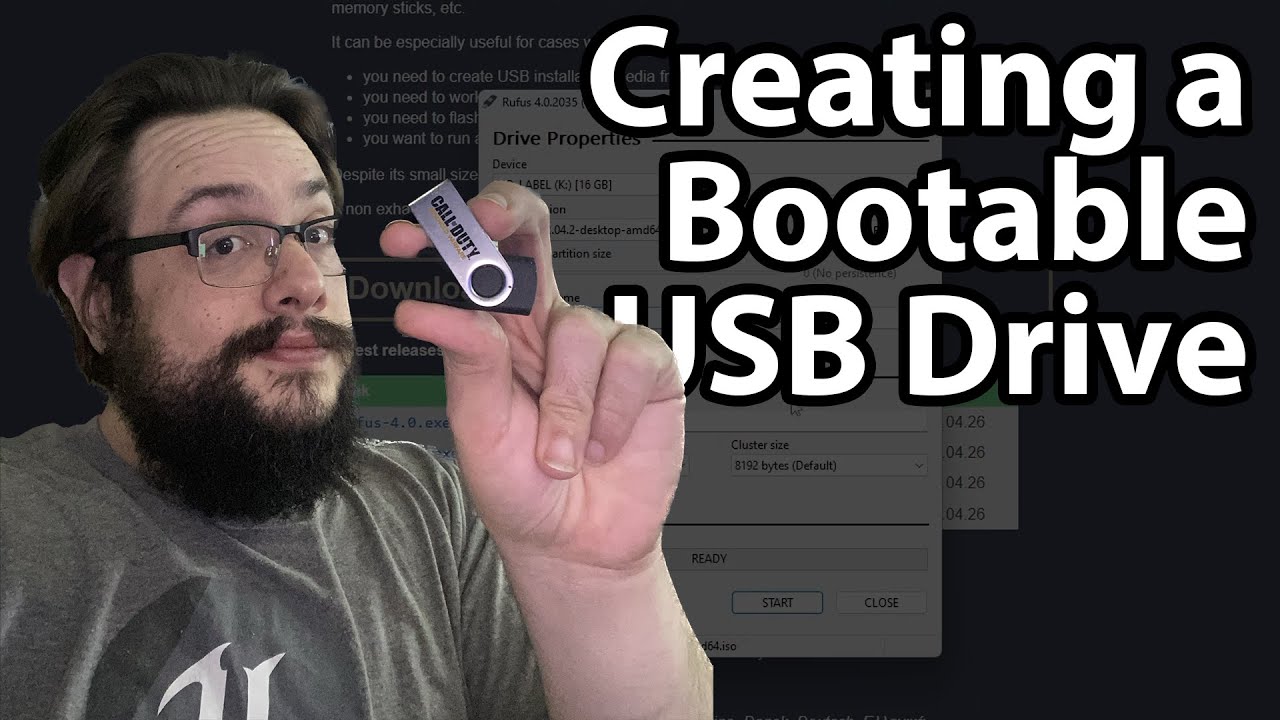 How to create a bootable USB drive (with Rufus!) - YouTube