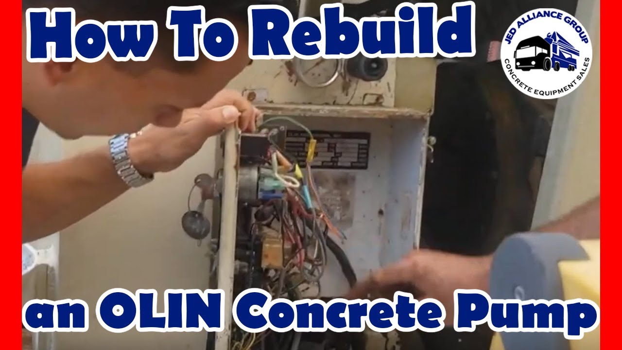 👍How To Rebuild a Concrete Pump | Complete Refurbishing on Olin Pumps🔎 ...