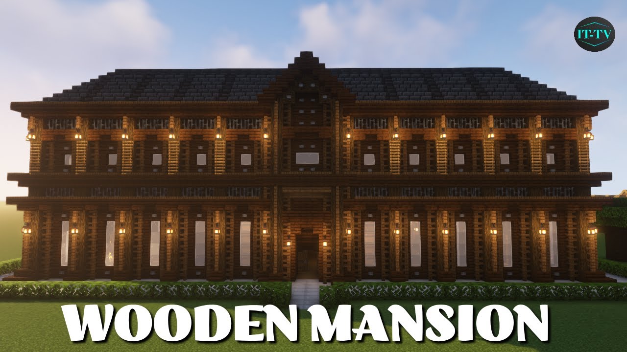I Built a MASSIVE WOODEN MANSION from Scratch | TUTORIAL - YouTube