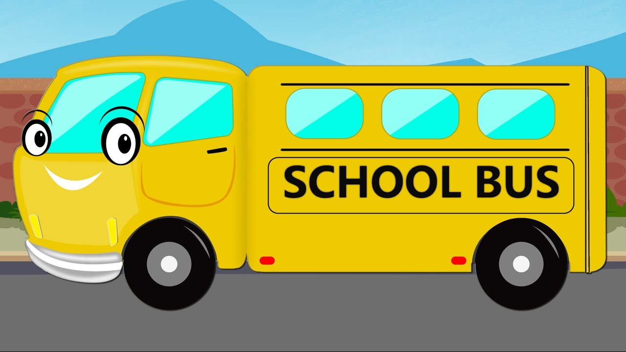 school bus | learn vehicles | vehicles for kids & toddlers - YouTube