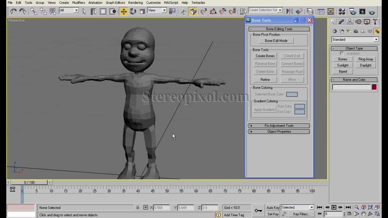 Rigging a Character in Autodesk 3Ds Max - Chapter01 - YouTube