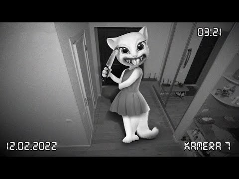 GECE 3'te MY TALKİNG ANGELA GÜVENLİK KAMERALARINA YAKALANDI !! (Gerçek)