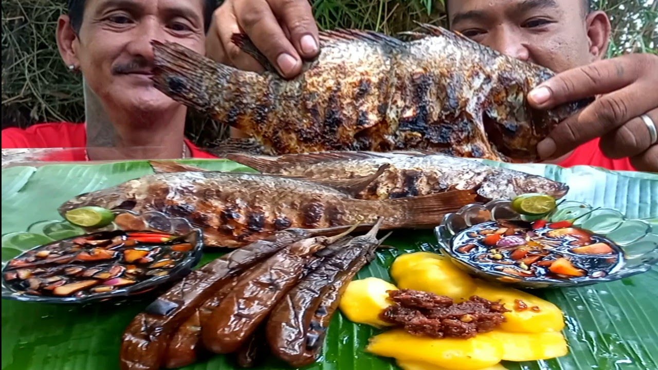 PAGKAIN PANG HOLY WEEK/INIHAW NA TILAPIA TALONG AT MANGA WITH BAGOONG ...