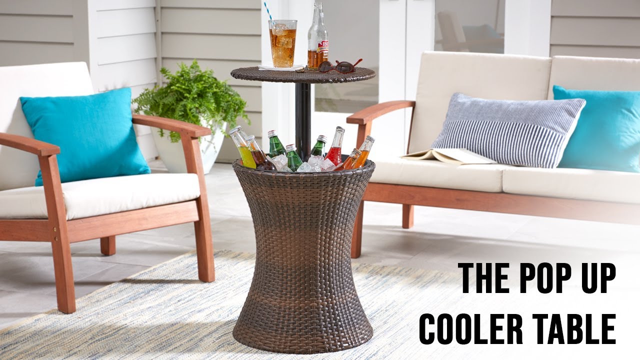 The Pop Up Cooler Table - YouTube