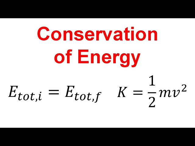 Conservation Of Energy Formula