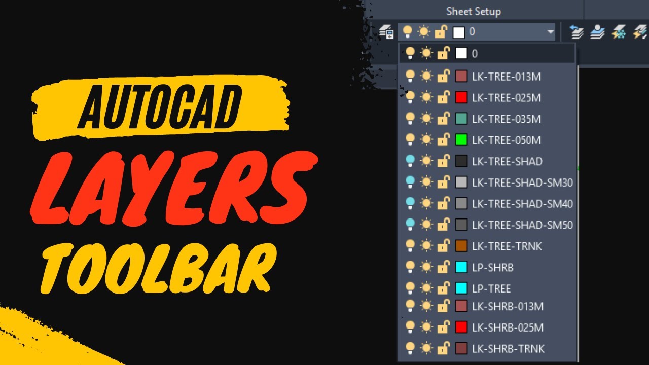 AutoCAD Layers Toolbar in hindi - YouTube