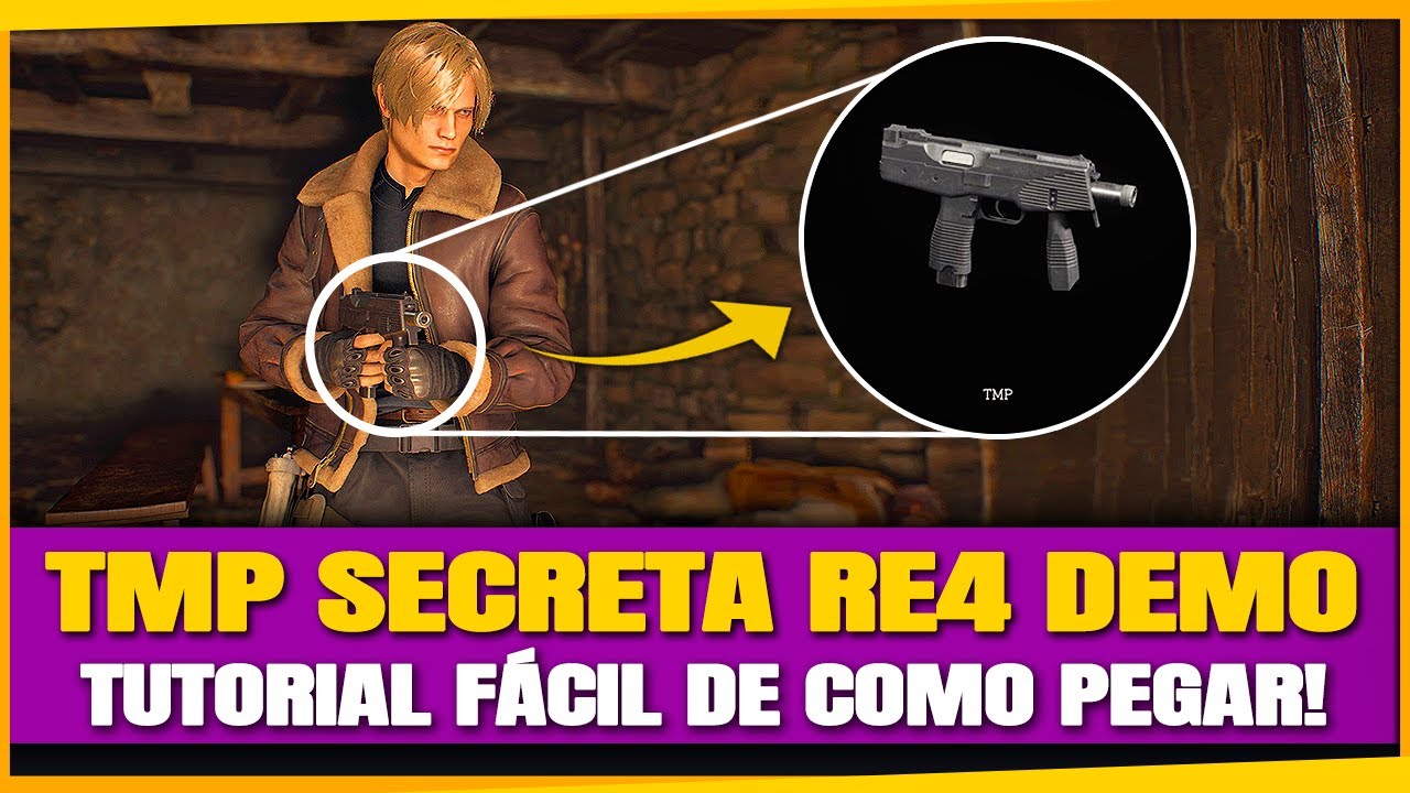 Como pegar a TMP ARMA SECRETA no RE4 REMAKE DEMO - YouTube
