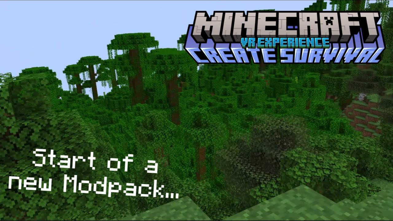 Start of a new Modpack... [Minecraft Create: VR Experience] - YouTube
