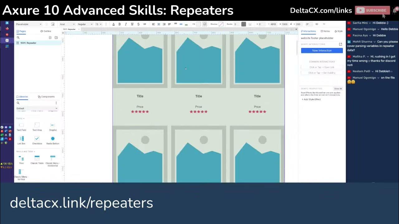 Axure 10 Advanced Skills: Repeaters - YouTube
