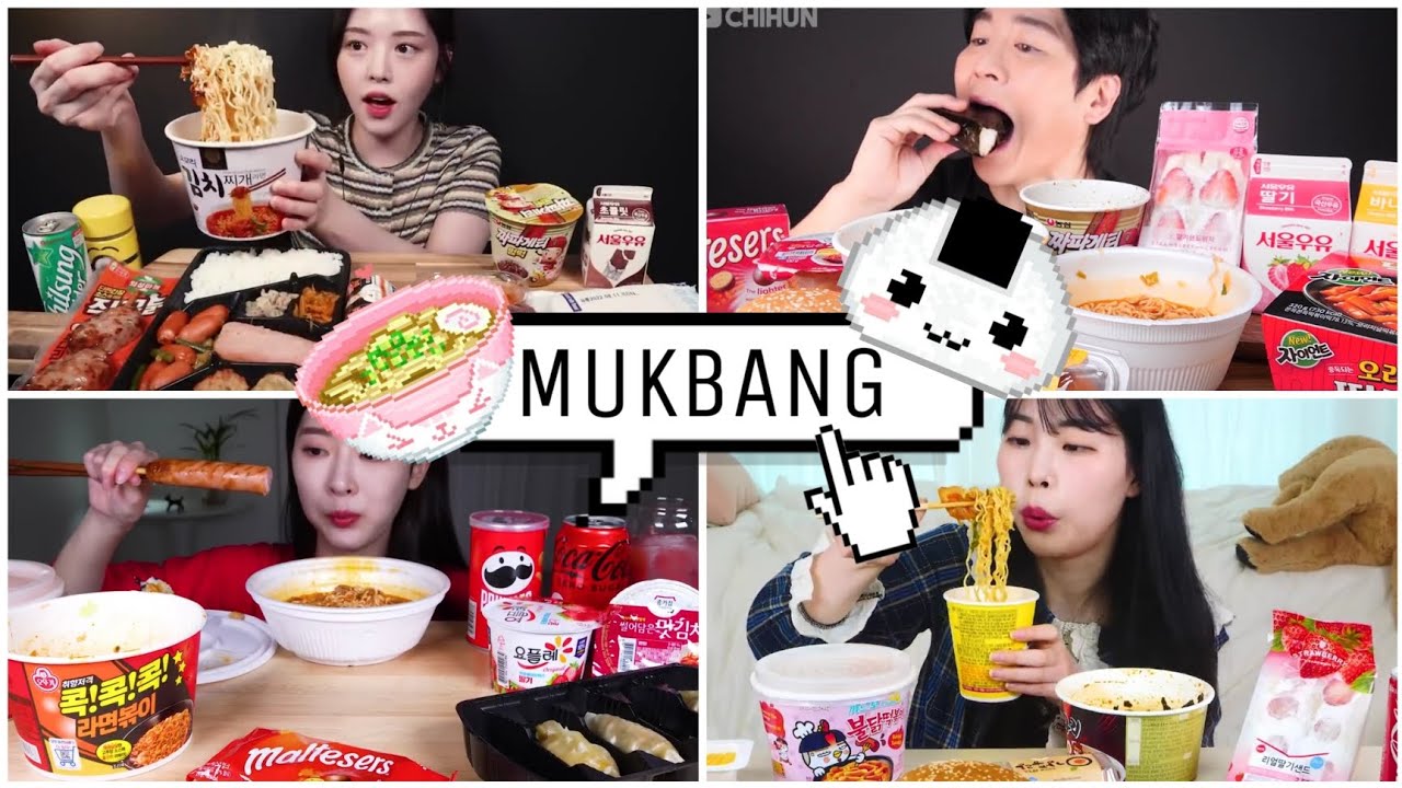 KOREAN CONVENIENCE STORE FOOD||compilation||MUKBANG||eating sounds||NO ...