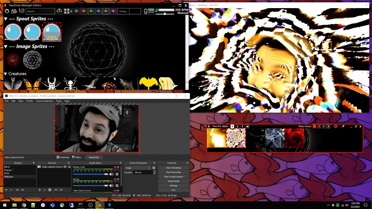 Inject Live Video into NestDrop using OBS - Tutorial - YouTube