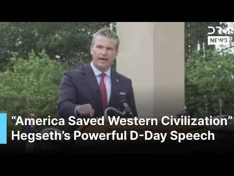FULL SPEECH: Pete Hegseth Honors D-Day Heroes, Says America Saved Western Civilization | AQ1B