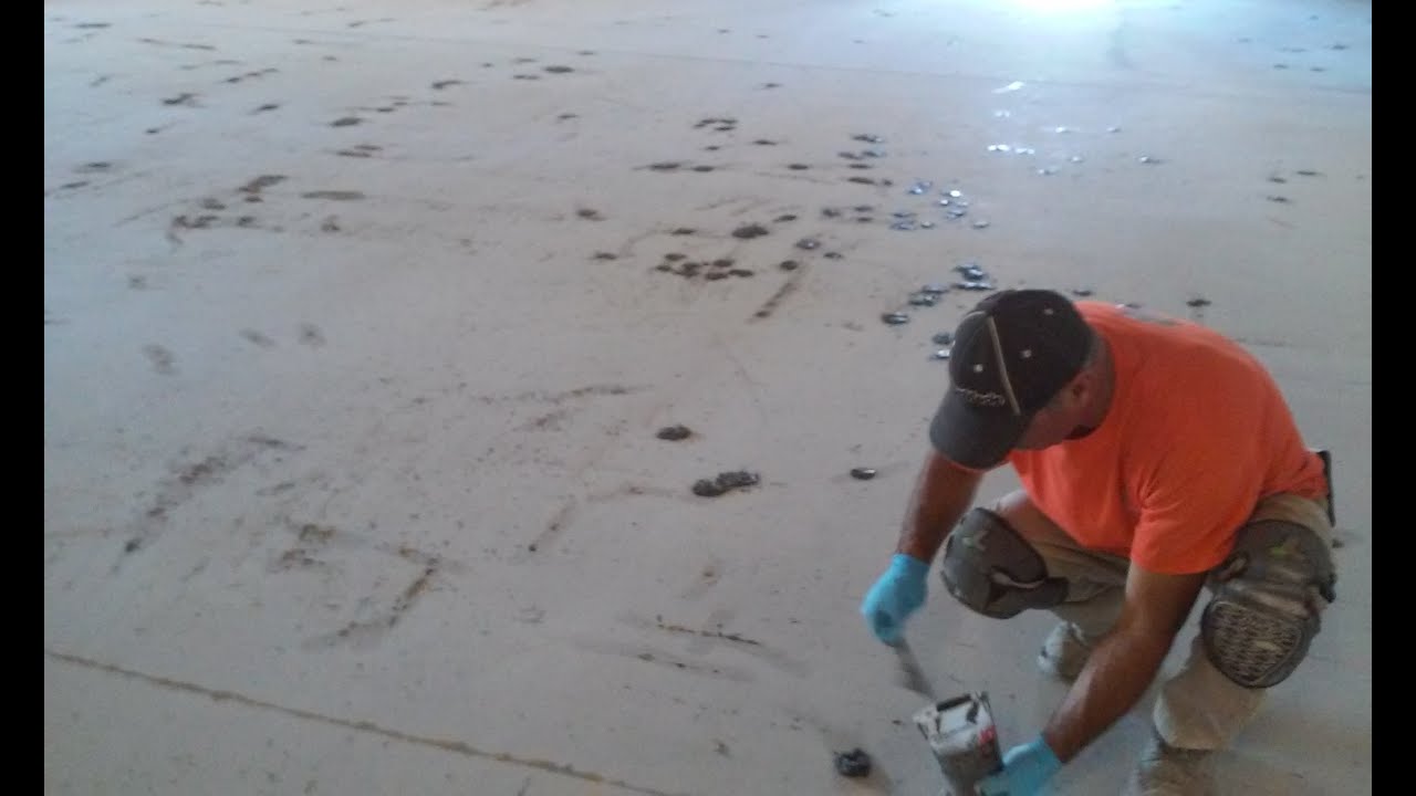 Match Patch Pro is Tough Polished Concrete Crack Repair - YouTube