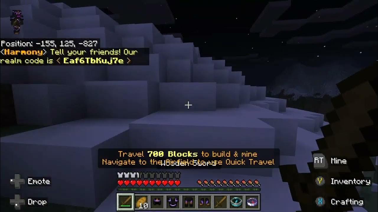 Minecraft bedrock realm code in video - YouTube