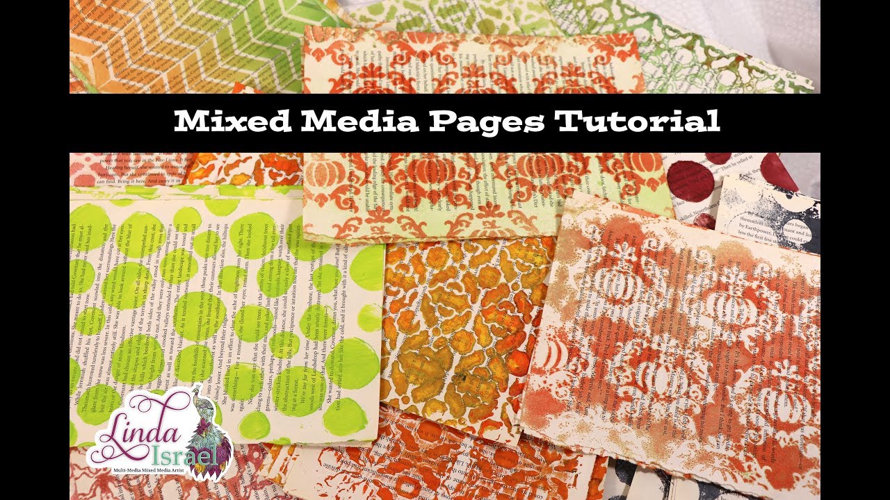Mixed Media Pages Tutorial - YouTube