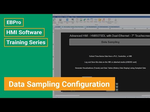 EBPro HMI Software Training: Data Sampling Configuration - YouTube