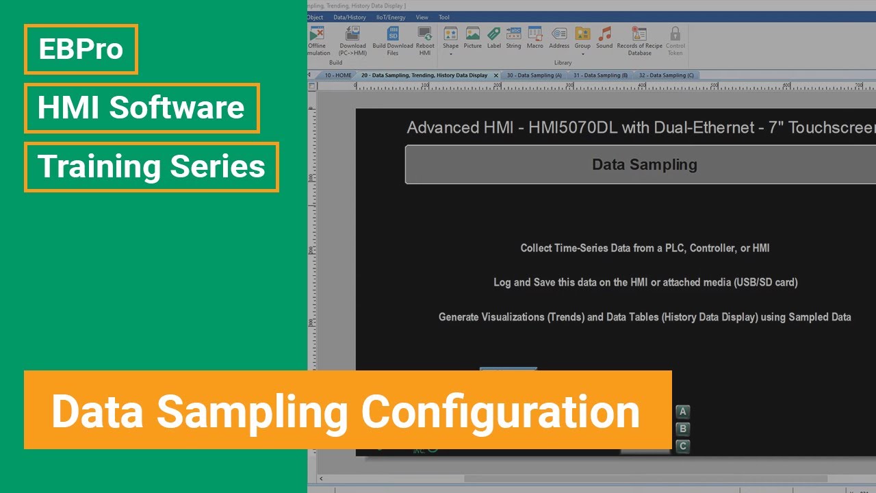 EBPro HMI Software Training: Data Sampling Configuration - YouTube