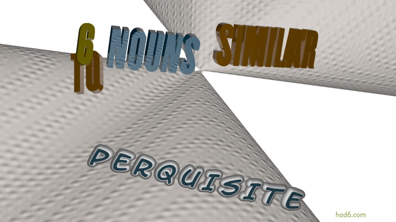 perquisite - 9 nouns synonym of perquisite (sentence examples) - YouTube